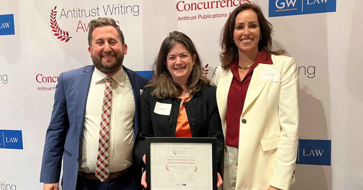 The 2024 Concurrences Antitrust Writing Awards Honor O’Melveny’s Anna ...